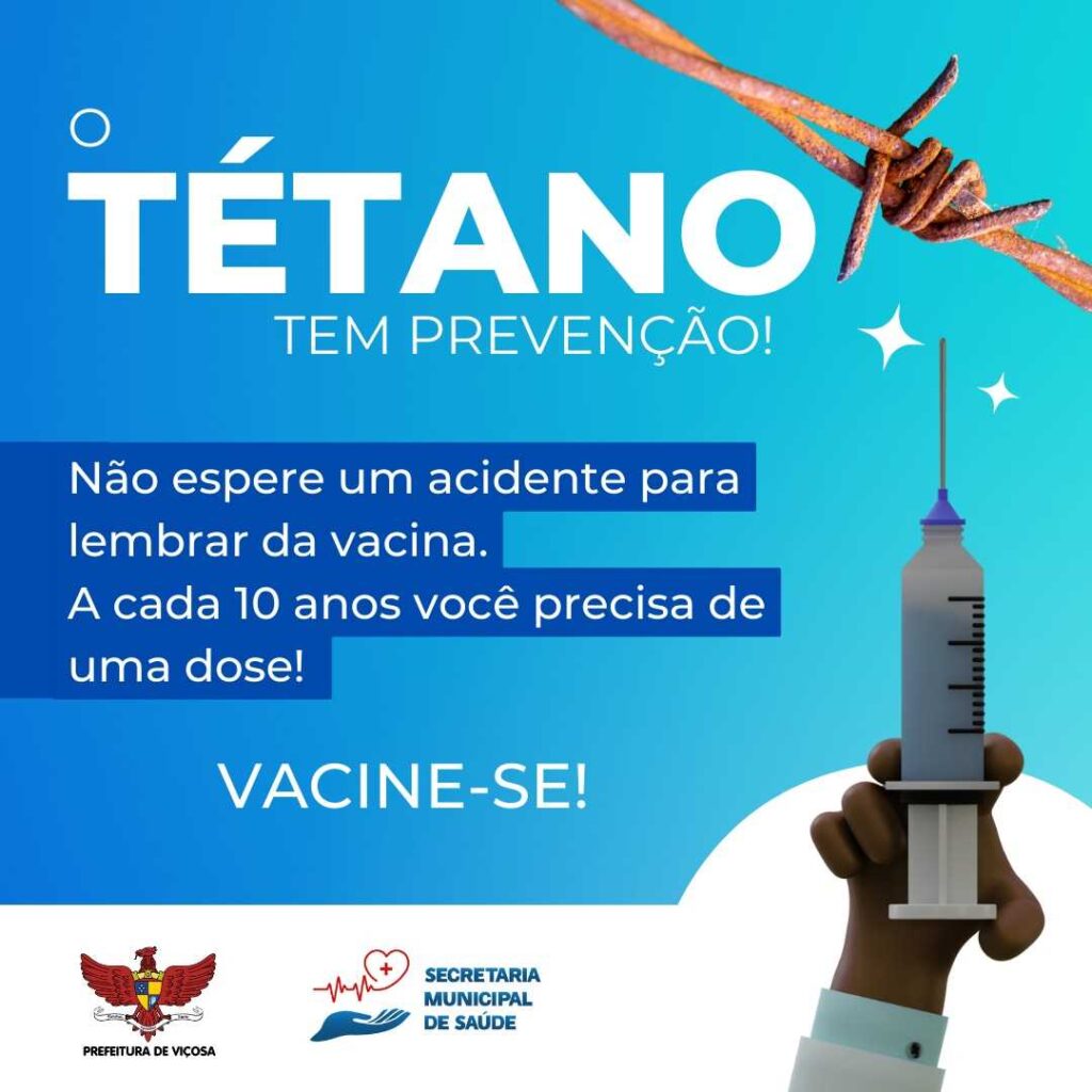 Caso de Tétano Acidental é registrado em Viçosa
