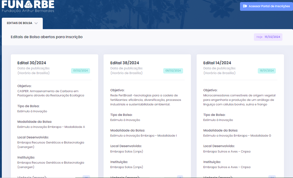 Funarbe abre edital para bolsas nas áreas de biologia molecular e ...